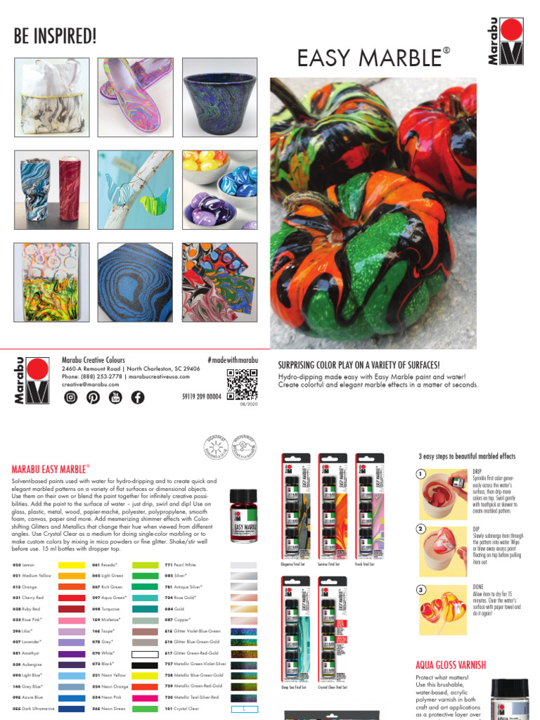 Easy-Marble-Brochure - 9 10 20 | PDF | Paint | Varnish