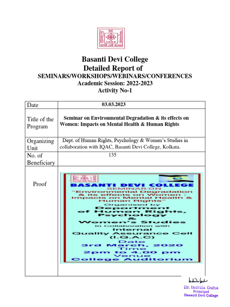 3 2 2 Basanti Devi College, Final Seminar | PDF | Web Conferencing