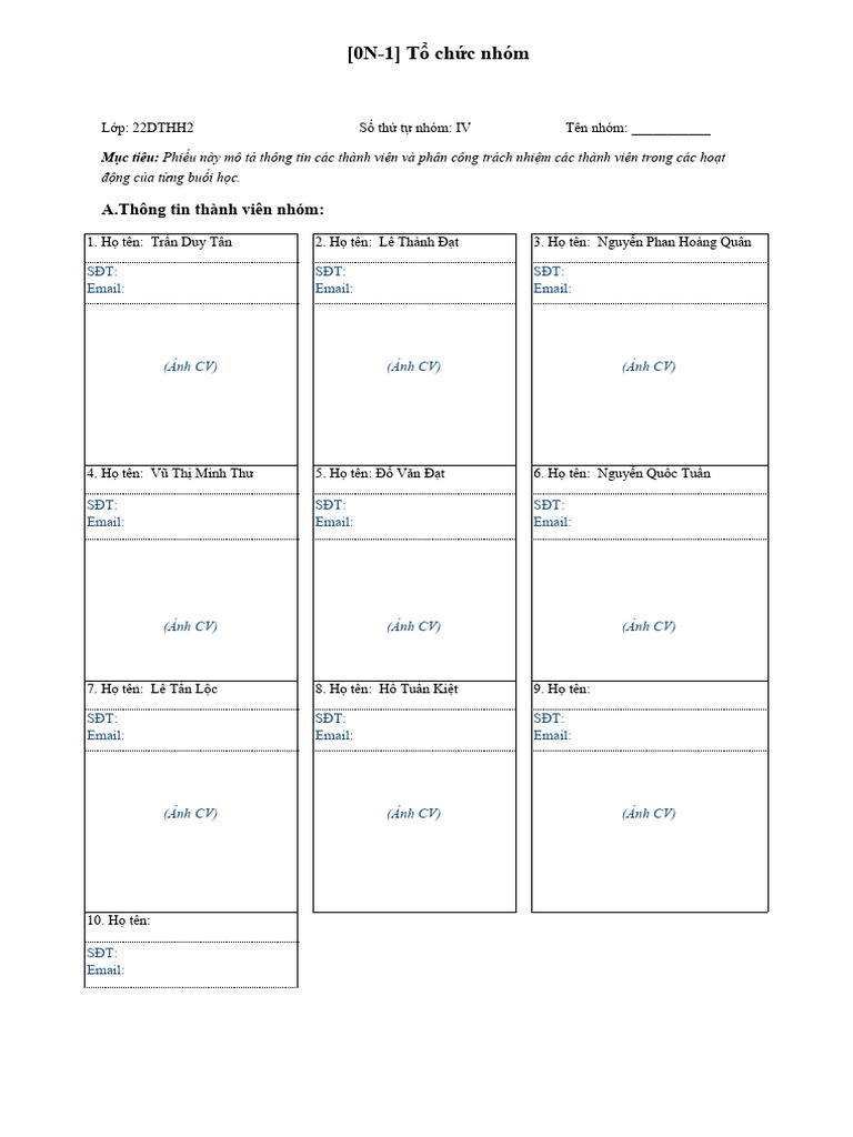 (0N-1) T CH C Nhóm - 9 Bu I - Khu E | PDF