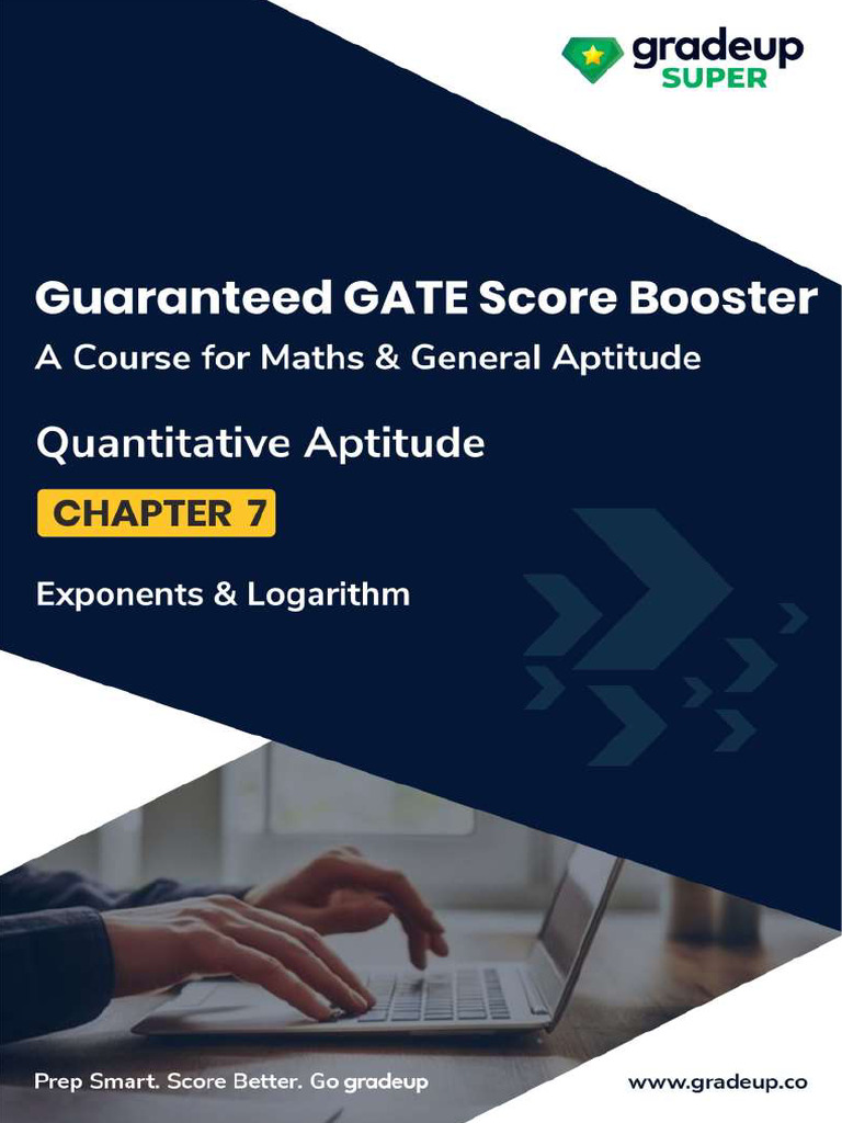 Chapter 7 Exponents Logarithm 11 | PDF | Number Theory | Combinatorics