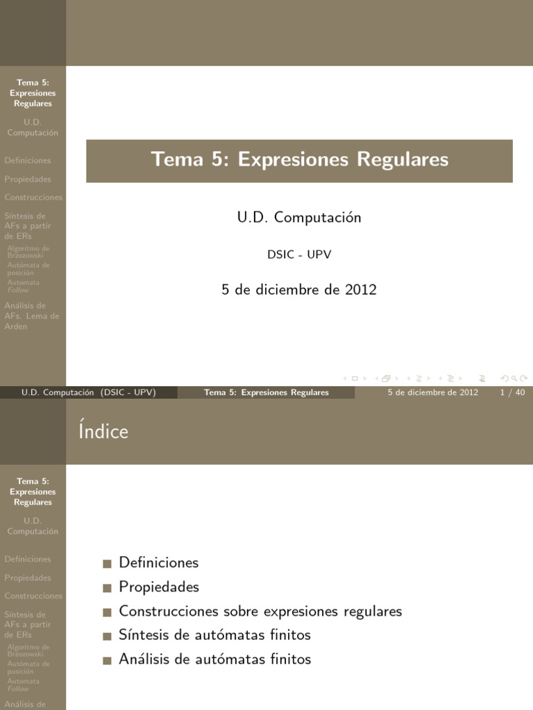 nTAL Tema5 | PDF | Ecuaciones | Algoritmos