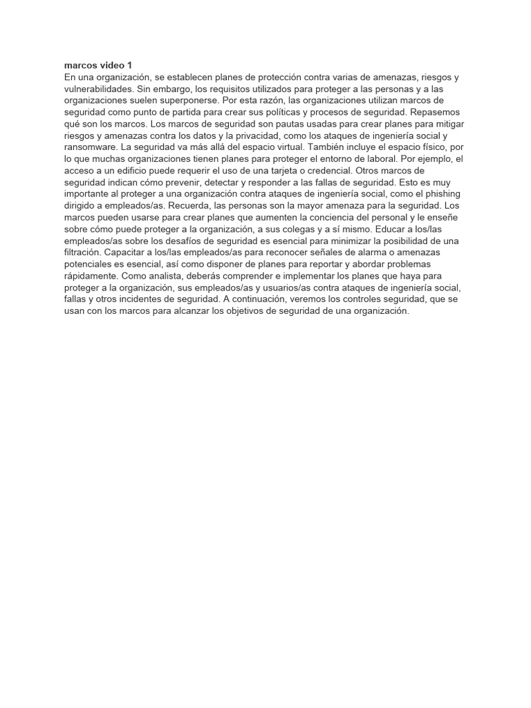marcos | Descargar gratis PDF | Seguridad | La seguridad informática