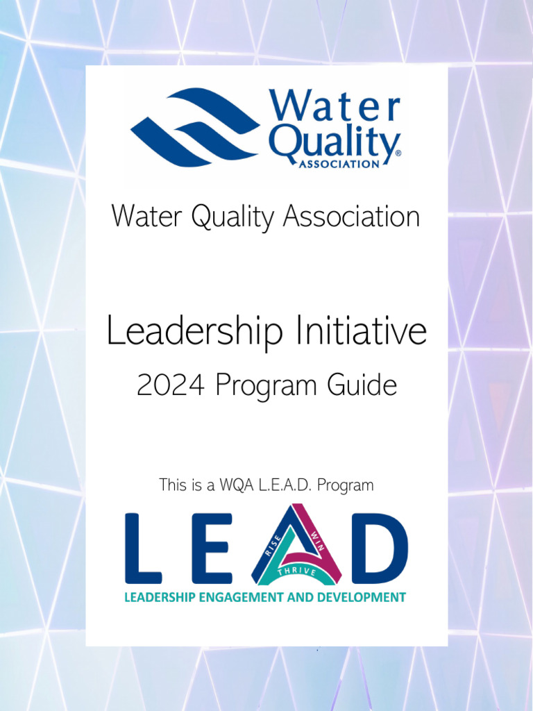 2024 - WQA-Leadership-Initiative-Program-Guide Water Quality Learning ...