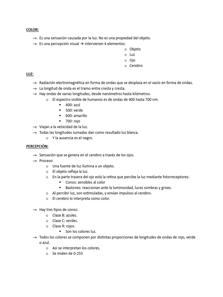 Resumen Tecno | PDF | Color | Amarillo