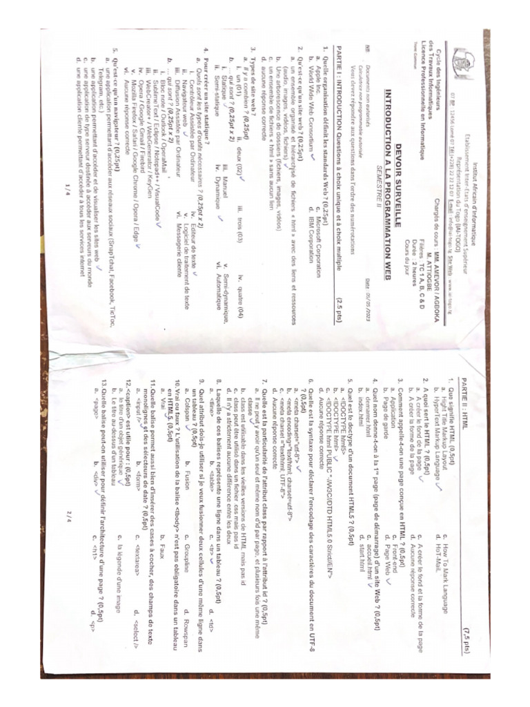 Institut Africain D'informatique-2 | PDF