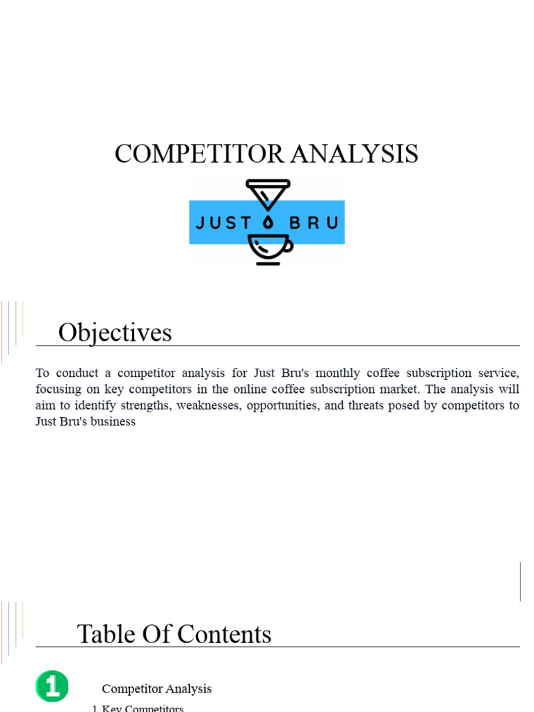 Coffee Subscription Competitor Analysis | PDF | Business