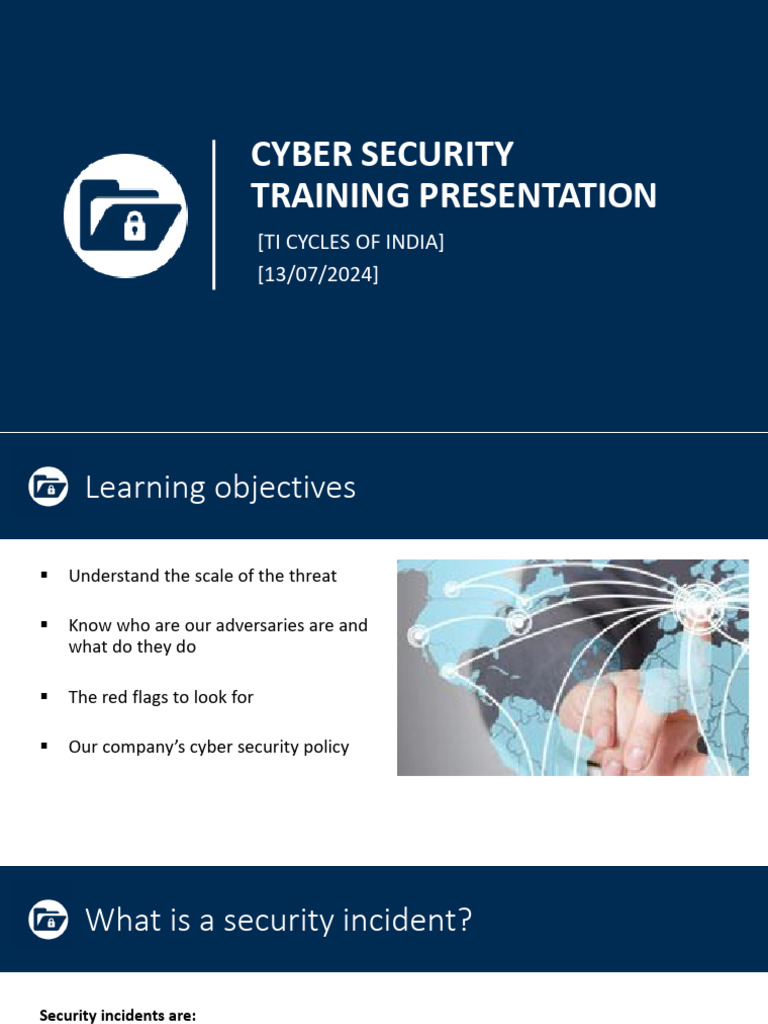 Cyber Security Training Presentation | PDF | Security | Computer Security