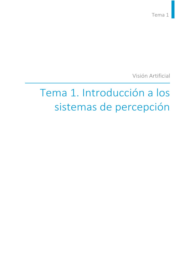 Tema 1. Introducción A Los Sistemas de Percepción | PDF | Oído | Color