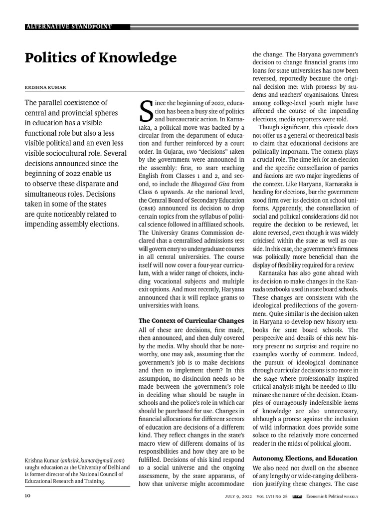 Politics of Knowledge | PDF | Social Sciences | Methodology