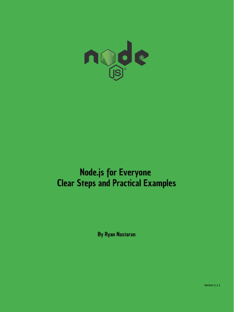Node.js Guide: Installation & Basics | PDF | Json | Java Script