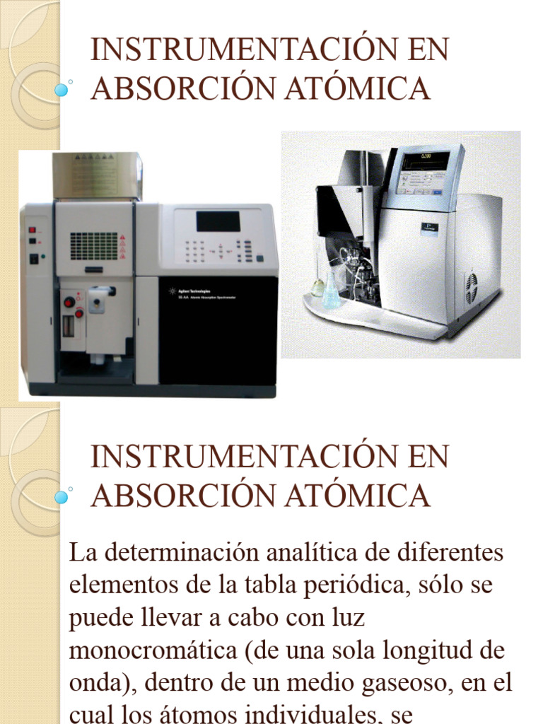 Espectrofotómetro en Absorción Atómica | PDF | Espectroscopía de ...