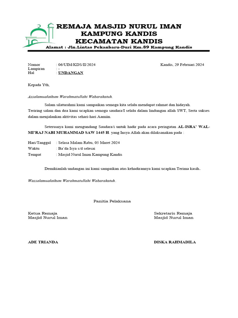 Undangan & Proposal IRMANI | PDF | Agama & Spiritualitas