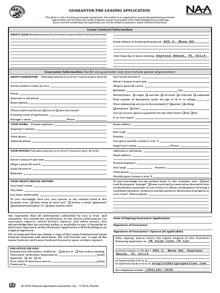 Guarantor Lease - Cosigner | PDF | Lease | Surety