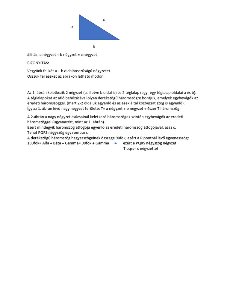 Pitagorasz Tétel | PDF