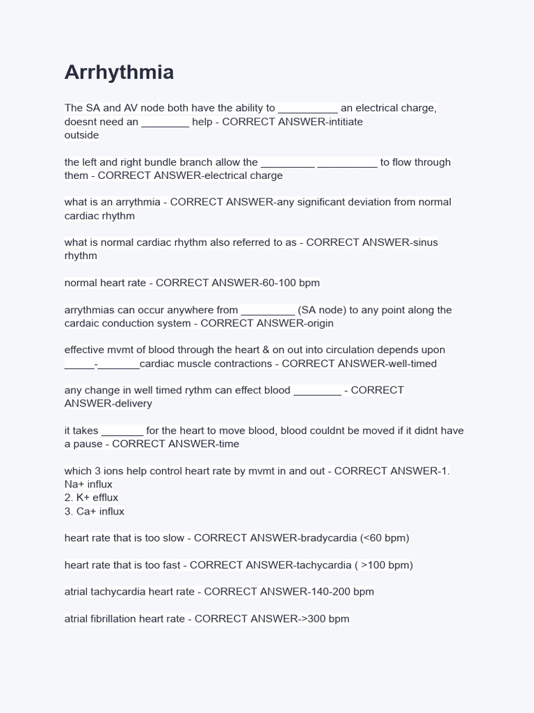 Arrhythmia | PDF | Heart | Heart Rate