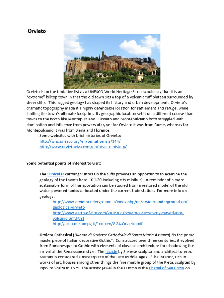 Orvieto Guide | PDF | Travel | Art