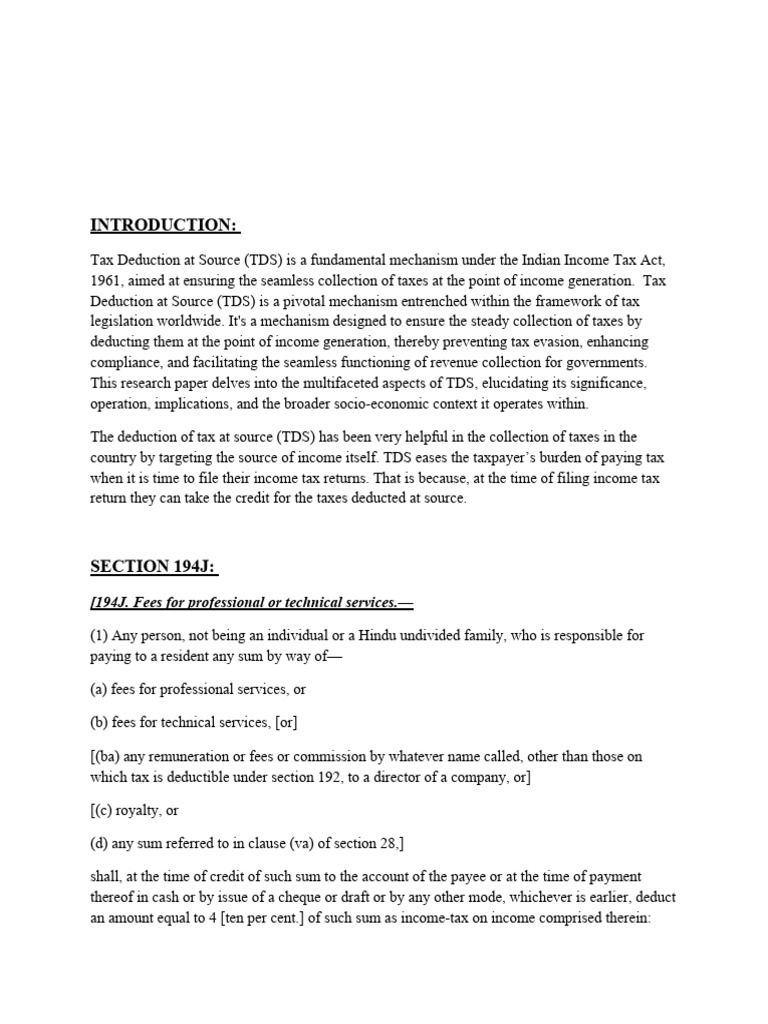 Taxation Research Paper | PDF | Tax Treaty | Double Taxation