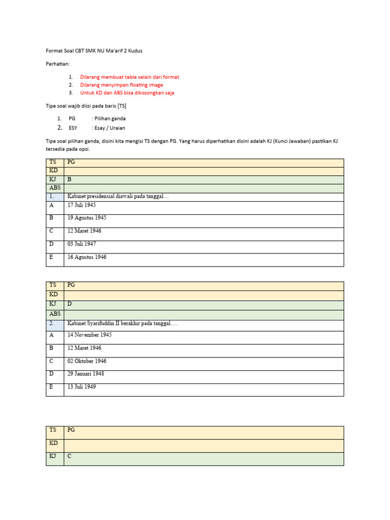 Sejarah Kelas Xi Psat-2024 | PDF | Politik