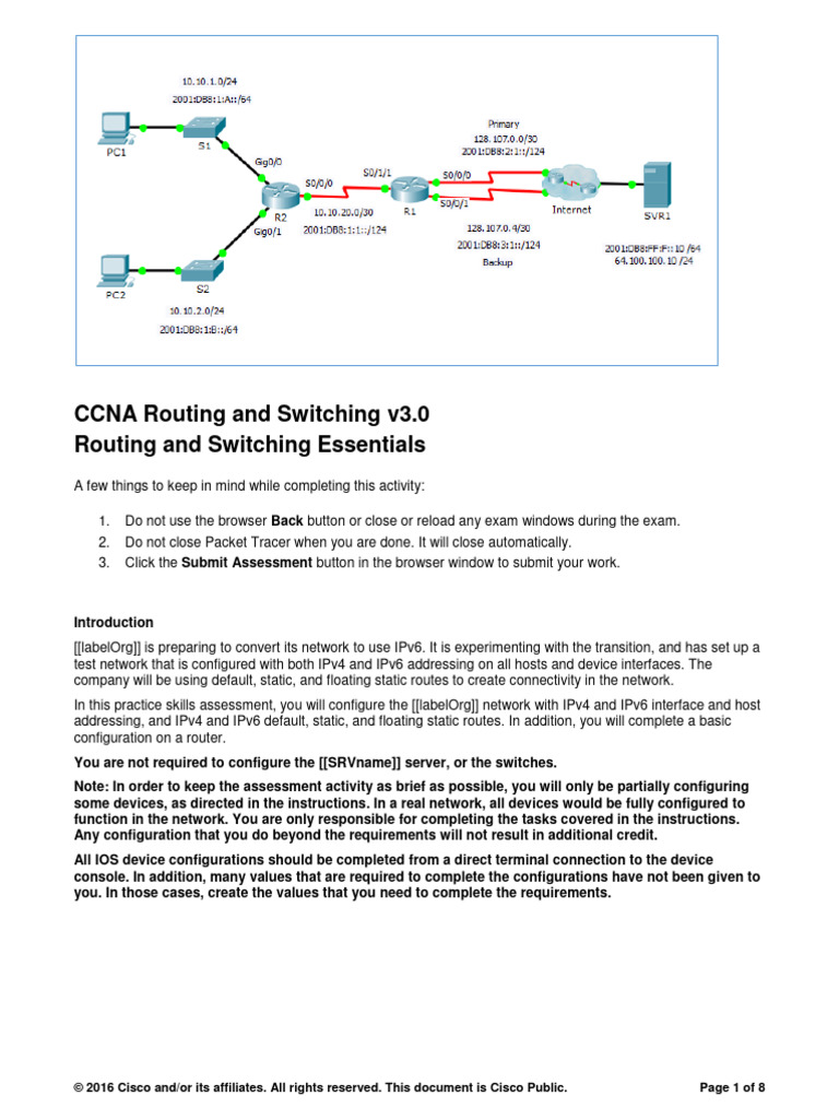 Ccna Routing And Switching V3 Pdf I Pv6 Ip Address