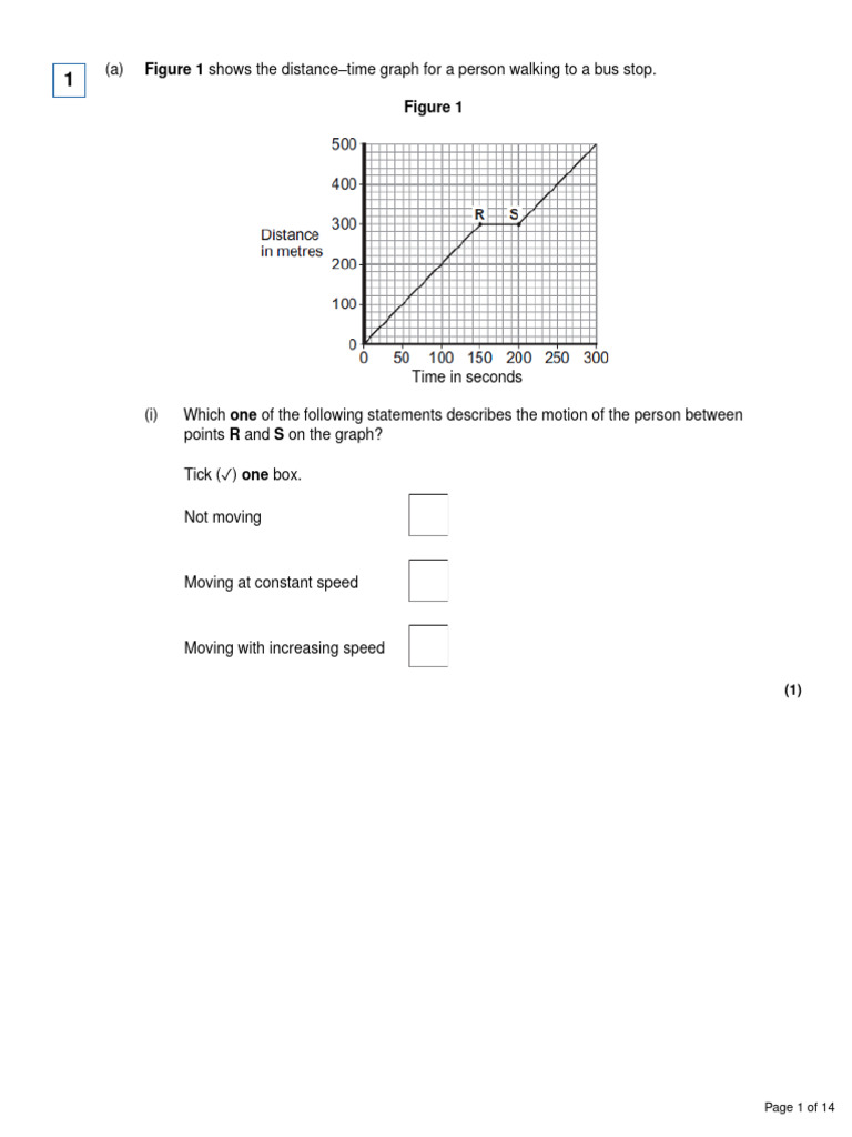 4 Exam Qs and Mark Scheme | PDF | Force | Velocity