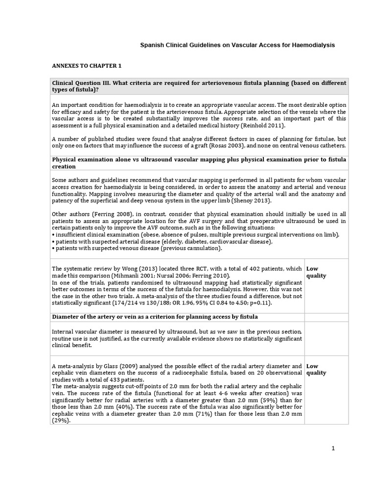 3 PCIII Criterios Previos INGL | PDF | Vein | Diseases And Disorders