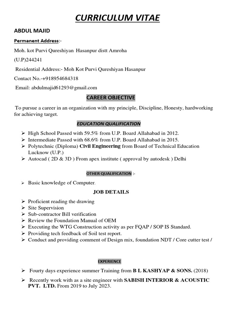 majid cv 17m | PDF