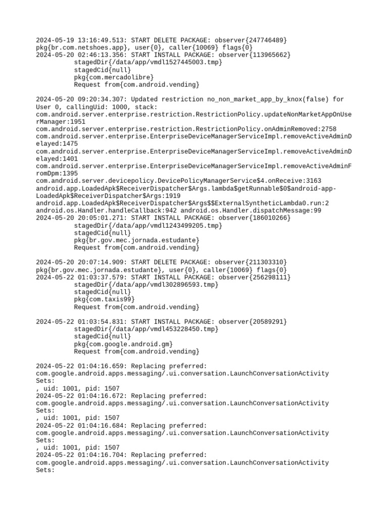 Pm Debug Info | PDF | Android (Operating System) | Mobile Phones
