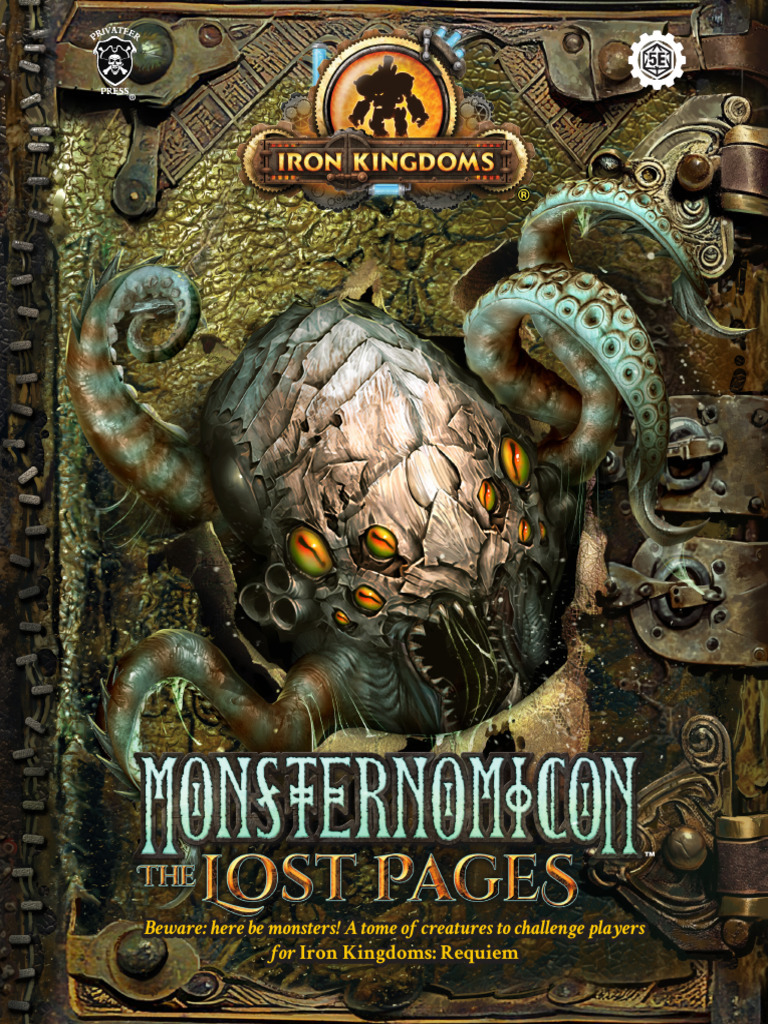 D&D 5 0 PIP Iron Kingdoms Requiem Monsternomicon The Lost Pages | PDF
