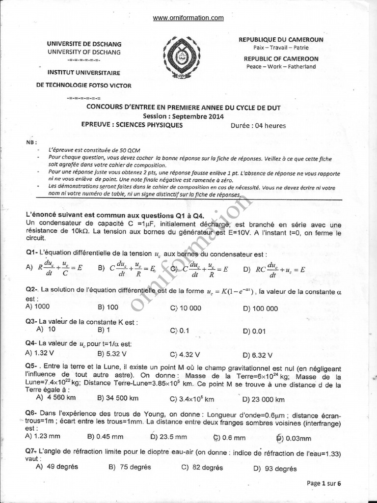 IUT Bandjoun Overview | PDF