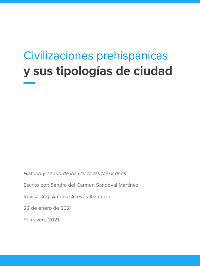 Ciudades Prehispánicas | PDF | Civilización maya