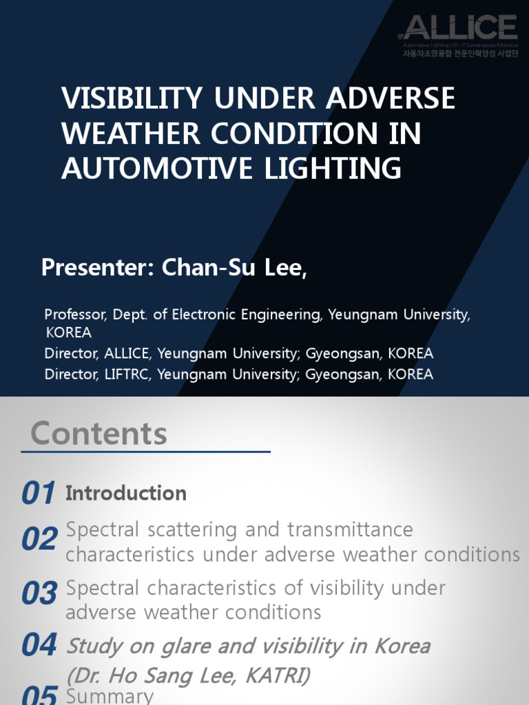 Visibility Under Adverse Weather Condition | PDF | Optics | Physical Phenomena
