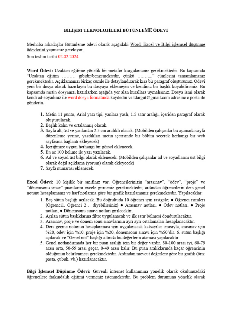 Butunleme Odevi | PDF