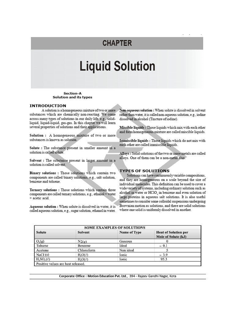 Edit 1592214308 5fad1929c756f92f Liquid Solution - Theory | PDF | Solubility | Solvation