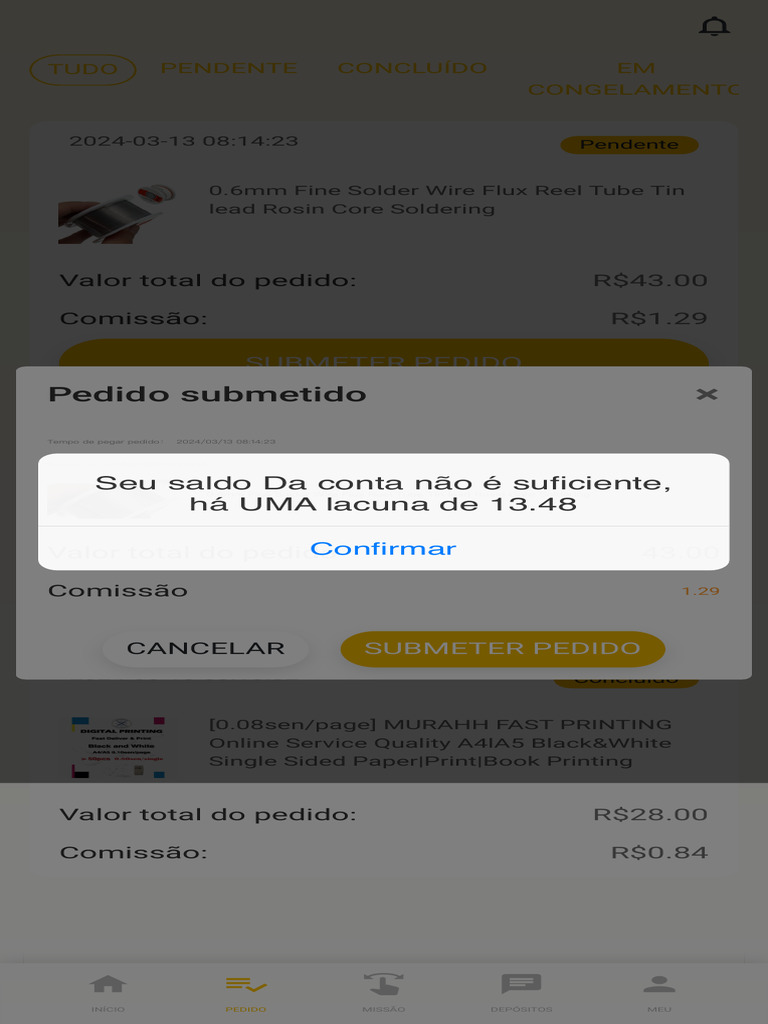 Registro de Pedidos | PDF