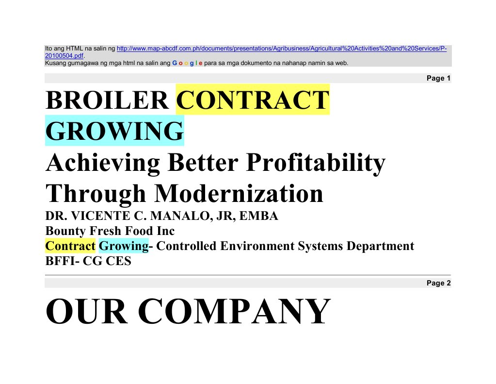 Bounty Fresh Contract Growing | PDF | Air Conditioning | Agriculture