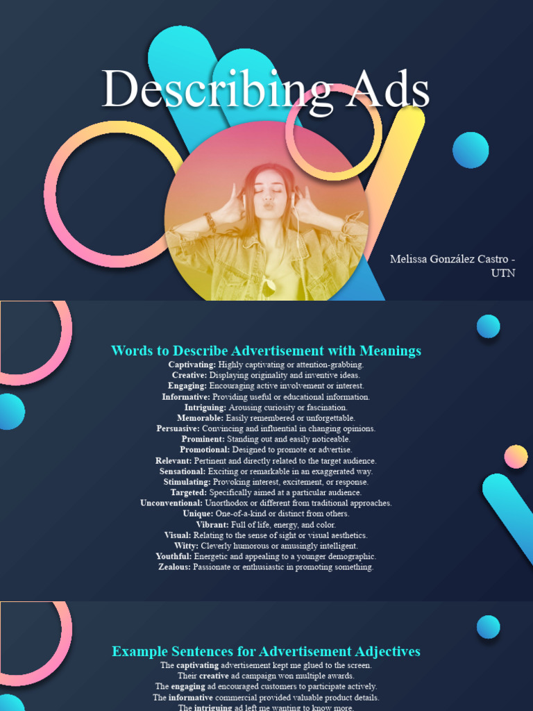 UNIT 8 Describing Ads | PDF | Advertising | Strategic Management