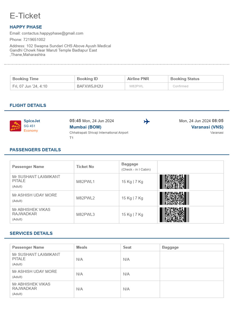 Print Ticket - Ashish More | PDF | Aviation | Transport
