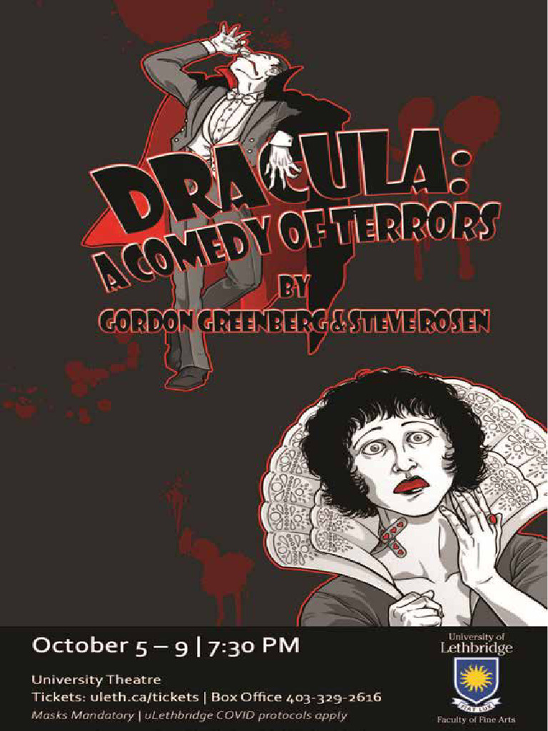 Dracula Program - Ulethbridge Drama Mainstage | PDF | Theatre