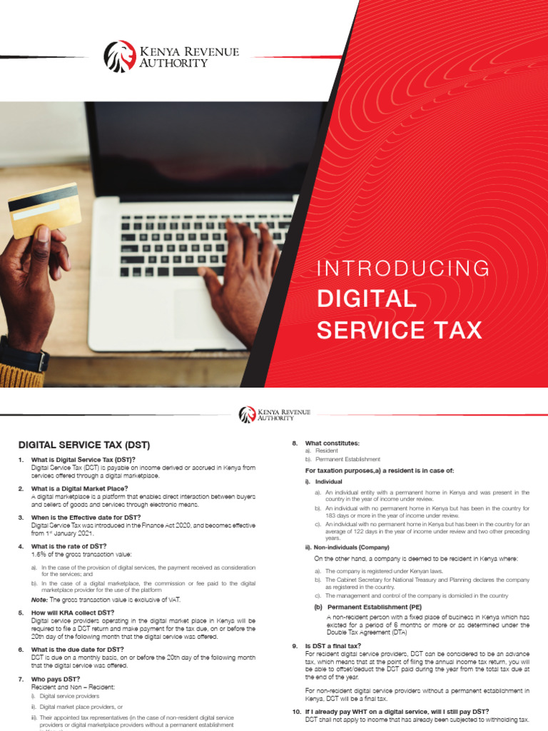 Brochure Digital Service Tax Website | PDF | Taxes | Economies