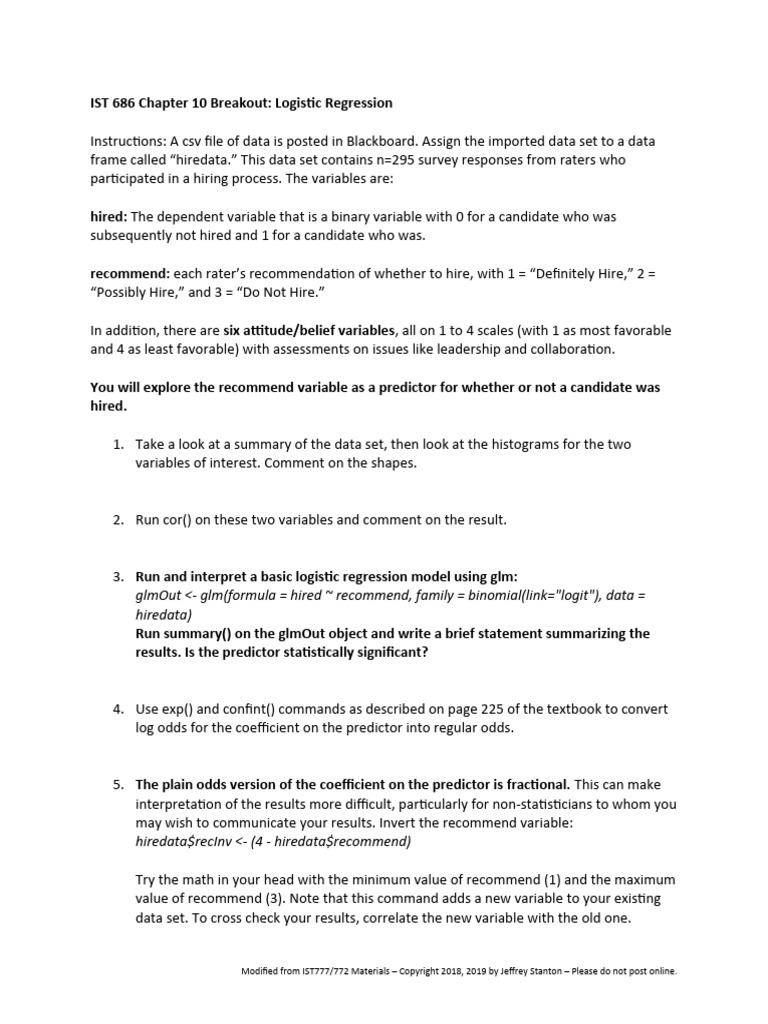 Chapter 10 BO SP24 (1) | Download Free PDF | Logistic Regression | Regression Analysis