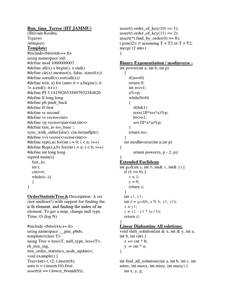 ICPC Final | PDF | Combinatorics | Graph Theory