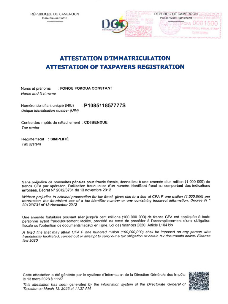 Dossier Fiscal Giz | PDF