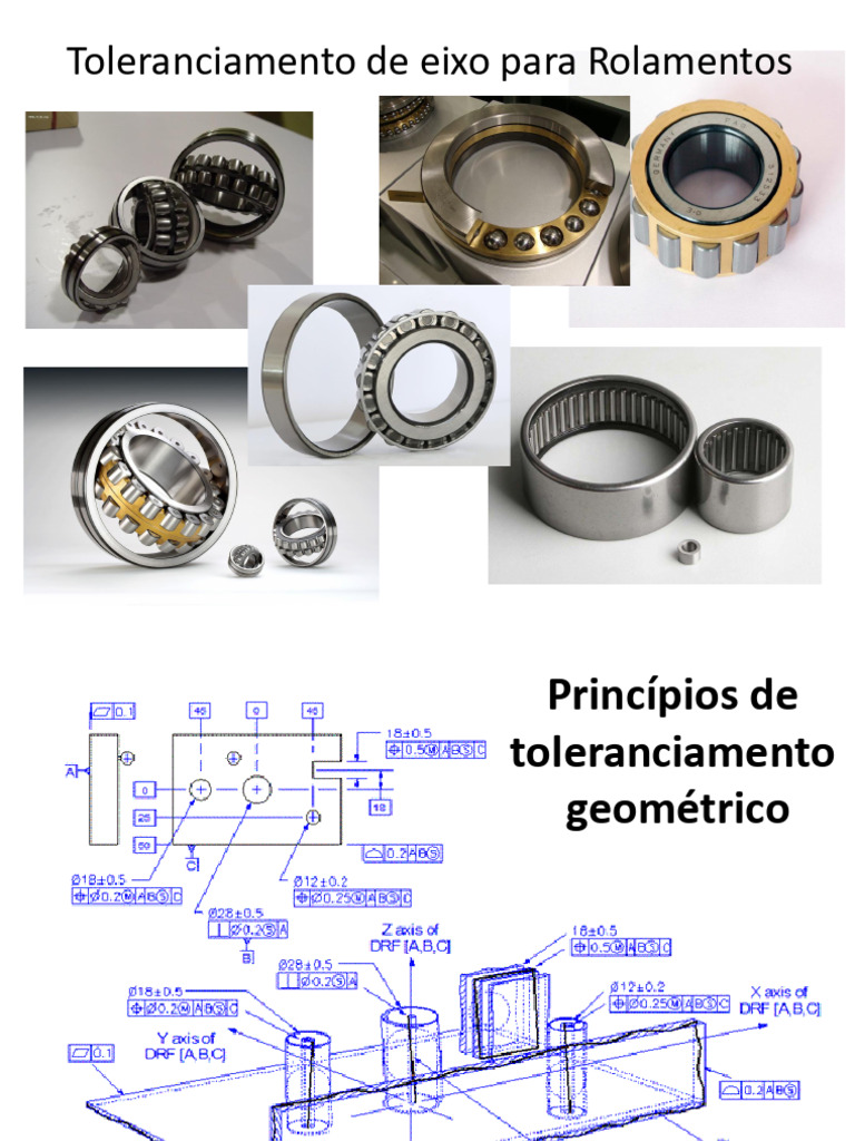 Tolerâncias para Eixos e Rolamentos | PDF | Mecânica | Quantidades físicas