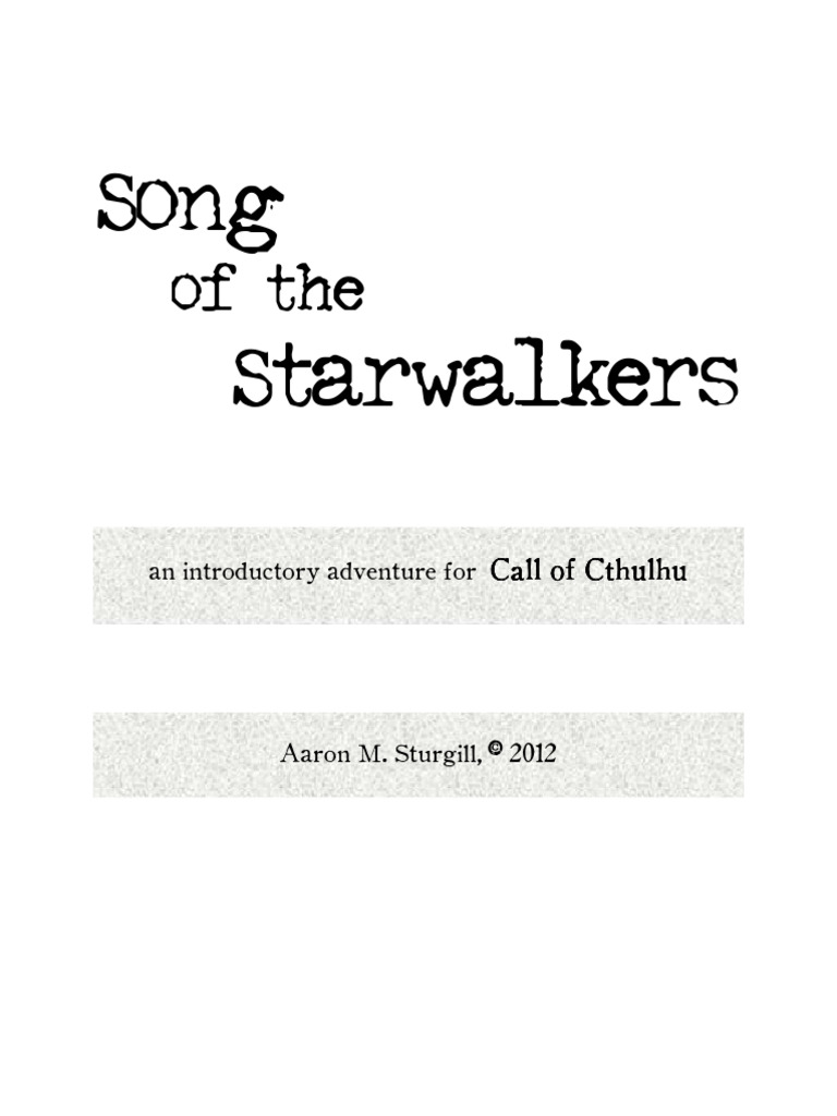 01 Song of The Starwalkers | PDF | Federal Bureau Of Investigation ...