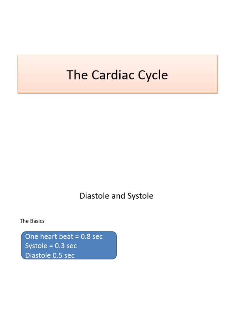 Cardiac Cycle Overview and Phases | PDF | Diastole | Heart Valve