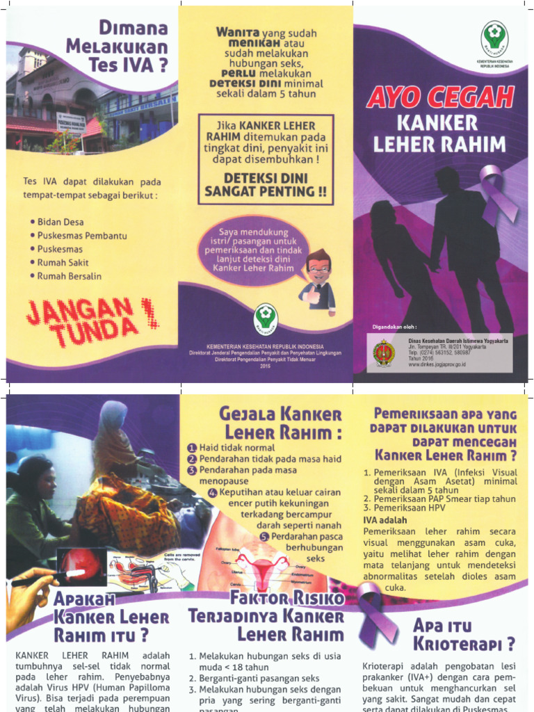 15-Leaflet Cegah Kanker Rahim | PDF