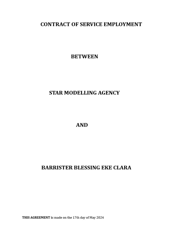 Star Modelling Agency | PDF | Mediation | Justice