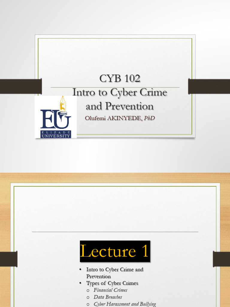 CYB 102 Intro To Cyber Crime and Prevention 2 Units | PDF | Malware | Phishing