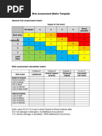5x5 Risk Matrix Template - SafetyCulture | PDF | Risk