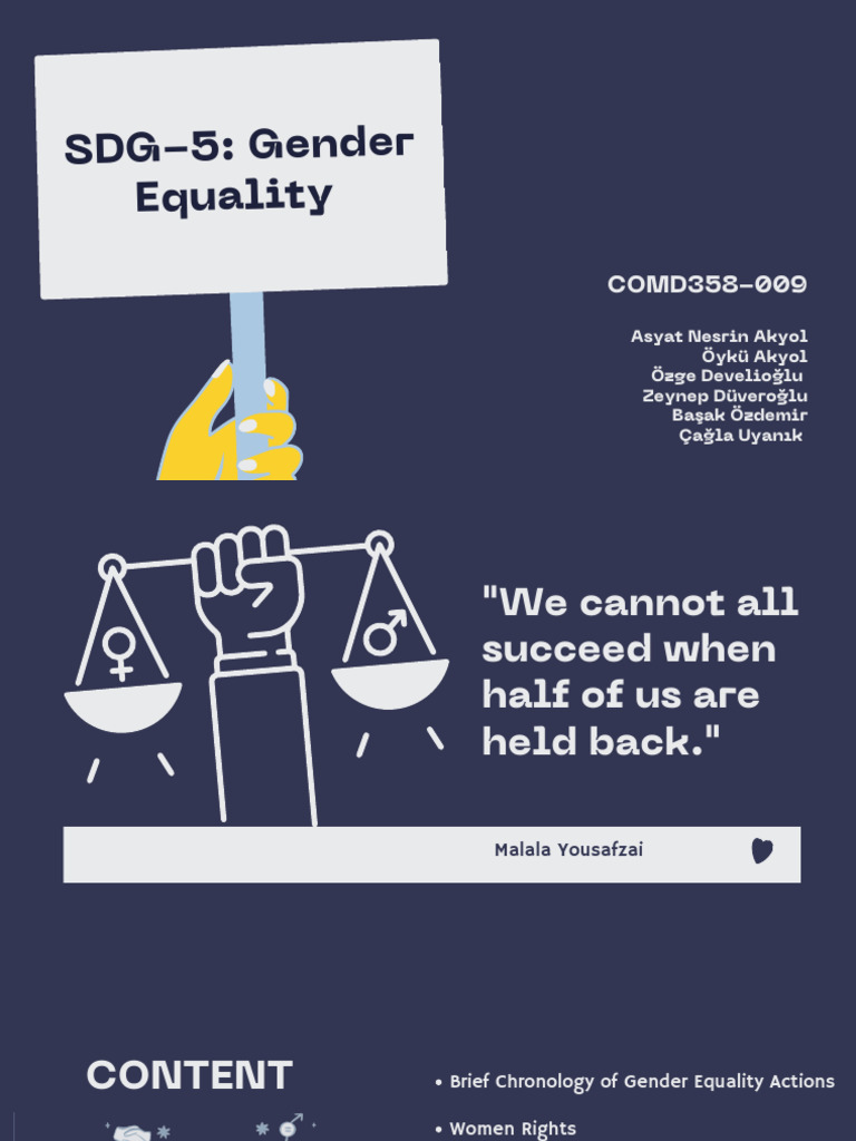 SDG5-gender equality | PDF | Gender Equality | Gender Studies